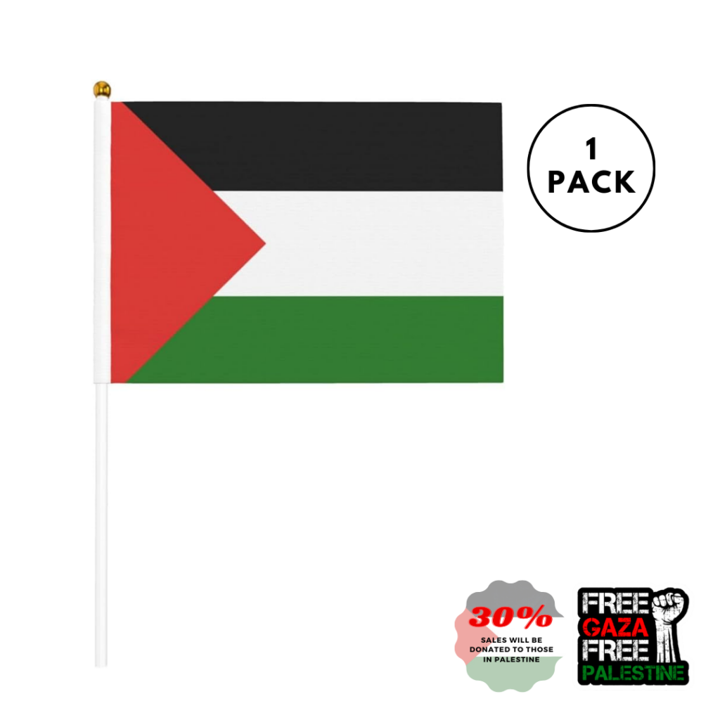 Small Palestine Handheld Flag - FREE GAZA Sydney