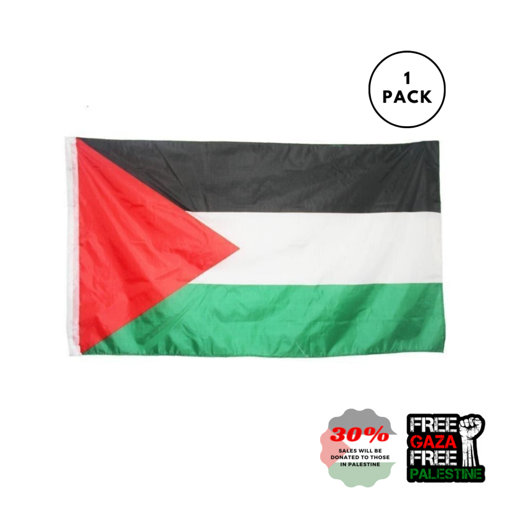Palestine Flag Lebanon Flag Handheld Mini Flag BUNDLE PACK