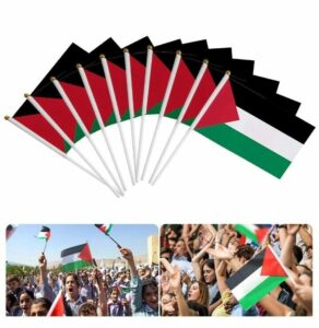 100pcs BULK BUY Small Palestine Handheld Flag - FREE GAZA
