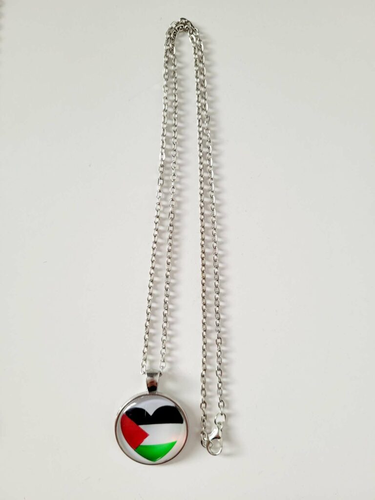 Palestine Round Pendant Necklace - FREE GAZA Sydney