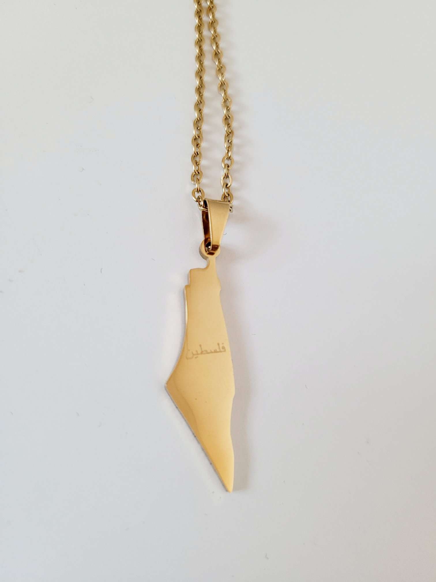 Palestine Necklace in Gold & Silver - Free Gaza Sydney