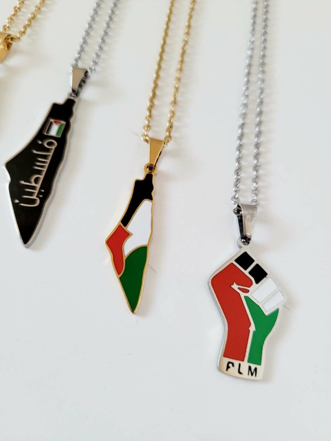 Palestine Necklace - Black - FREE GAZA SYDNEY